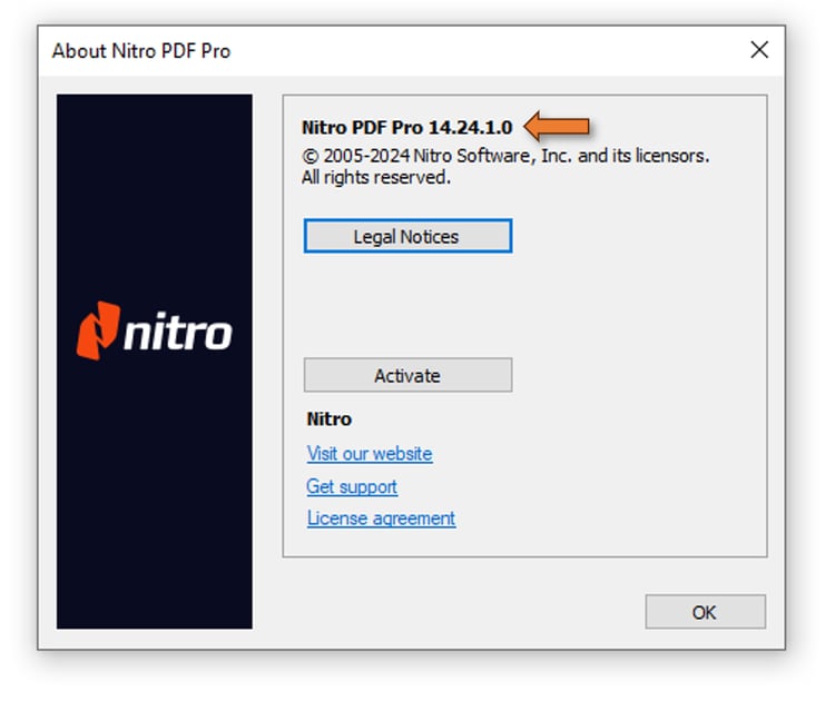 How to activate Nitro PDF Pro with an 18-digit serial number