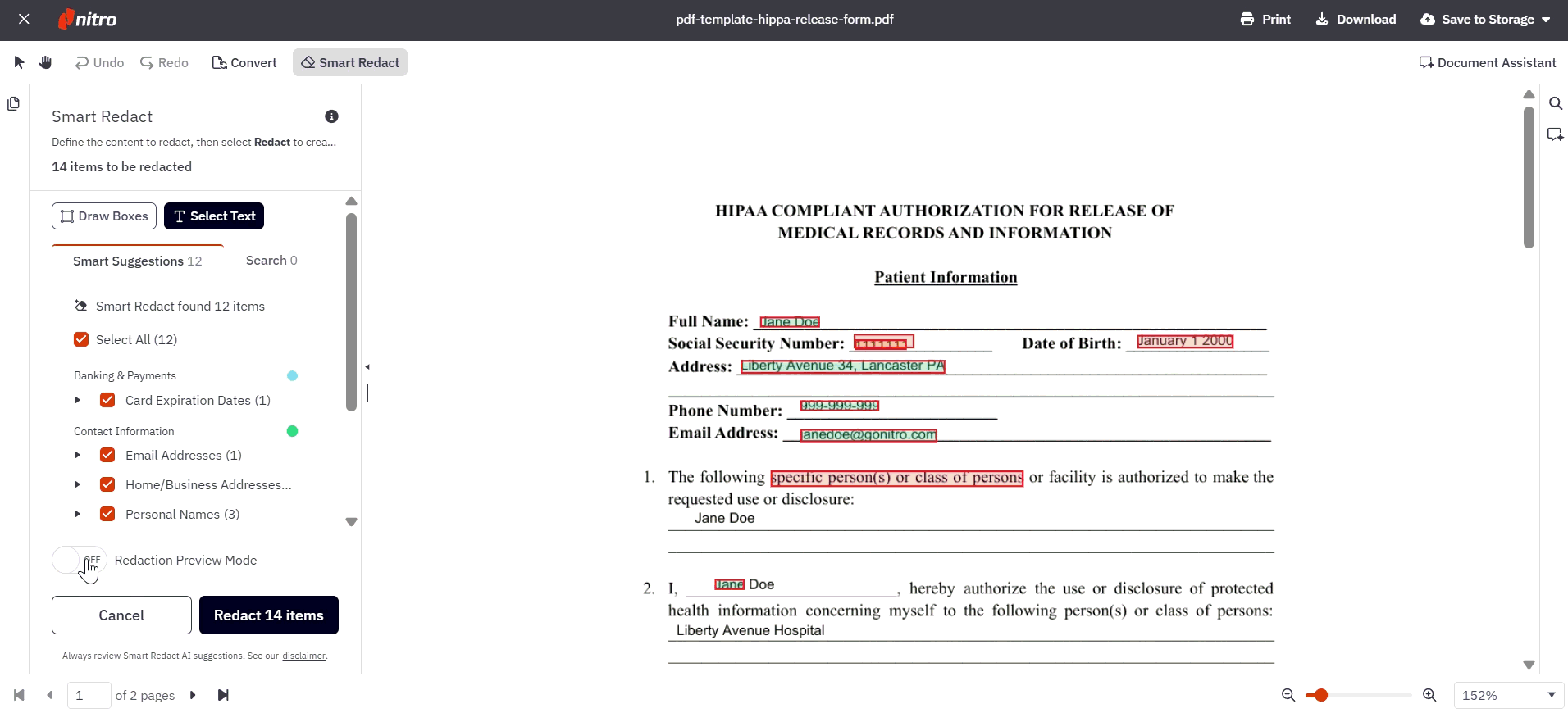 Smart Redact