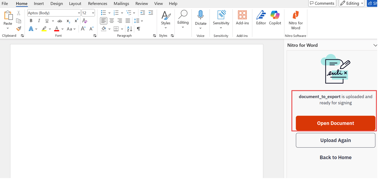 Nitro for Office: Word, Outlook, PowerPoint, and Excel
