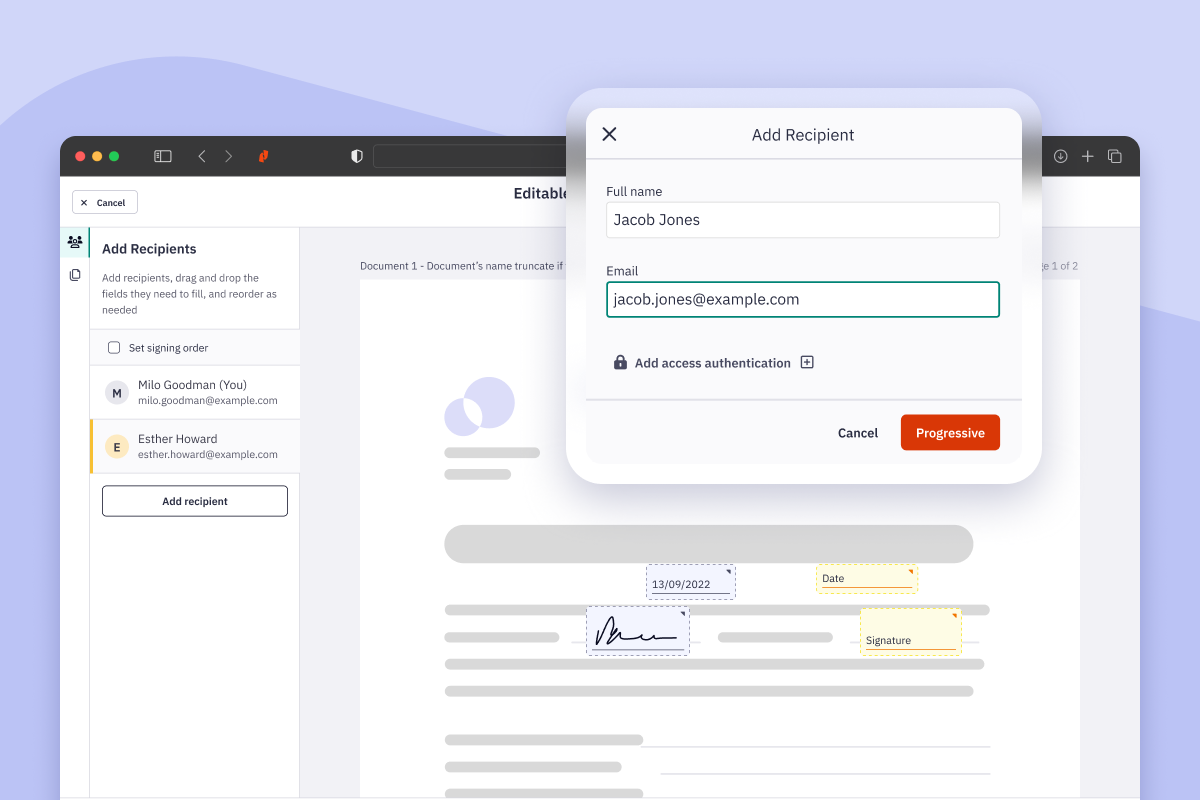 eSignatures & Forms