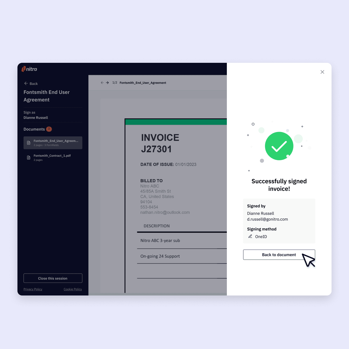 OneID® Signing Method | Easily eSign With Your Phone | Nitro