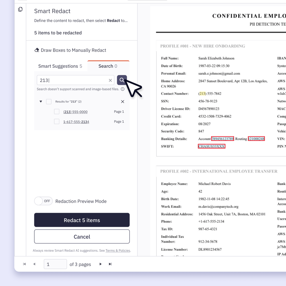 Smart Redact: Instant PII Removal | Secure Document Redaction by Nitro