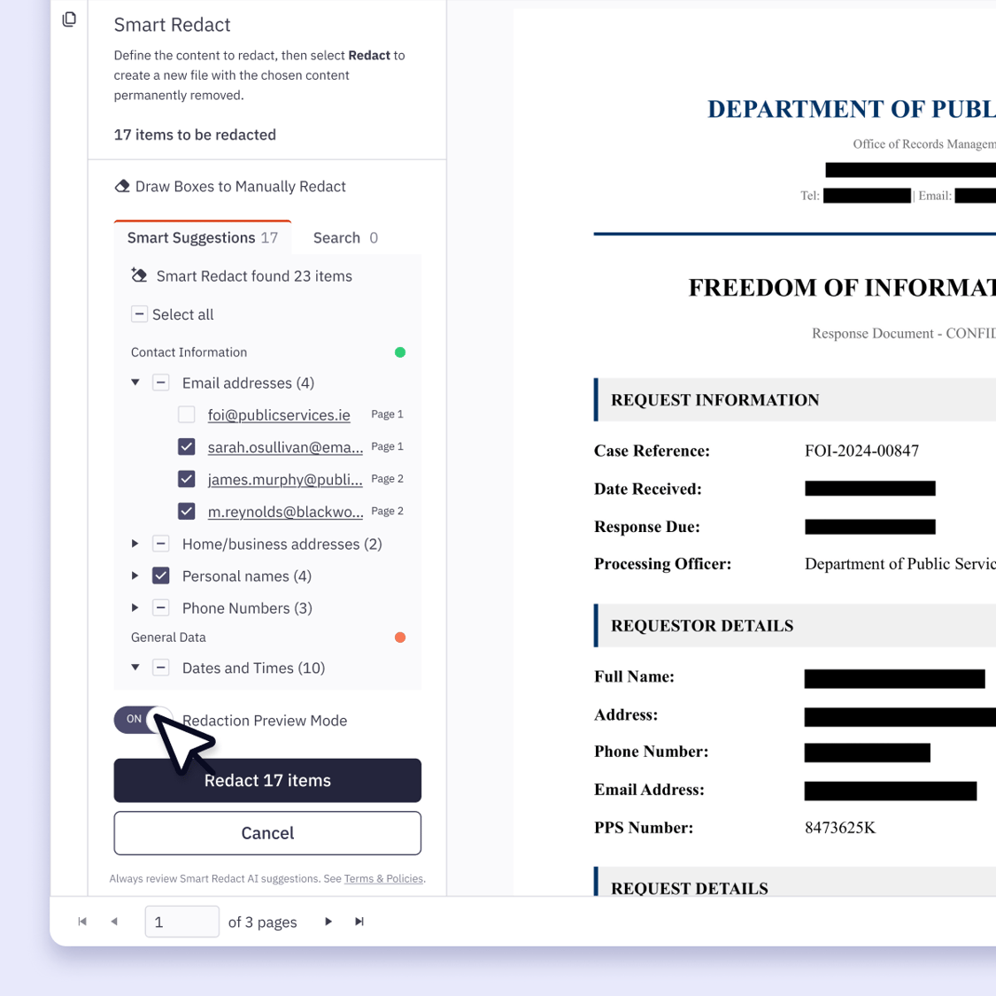 Smart Redact: Instant PII Removal | Secure Document Redaction by Nitro