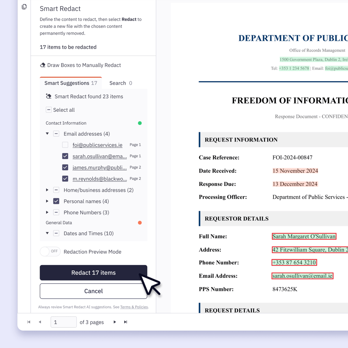 Smart Redact: Instant PII Removal | Secure Document Redaction by Nitro