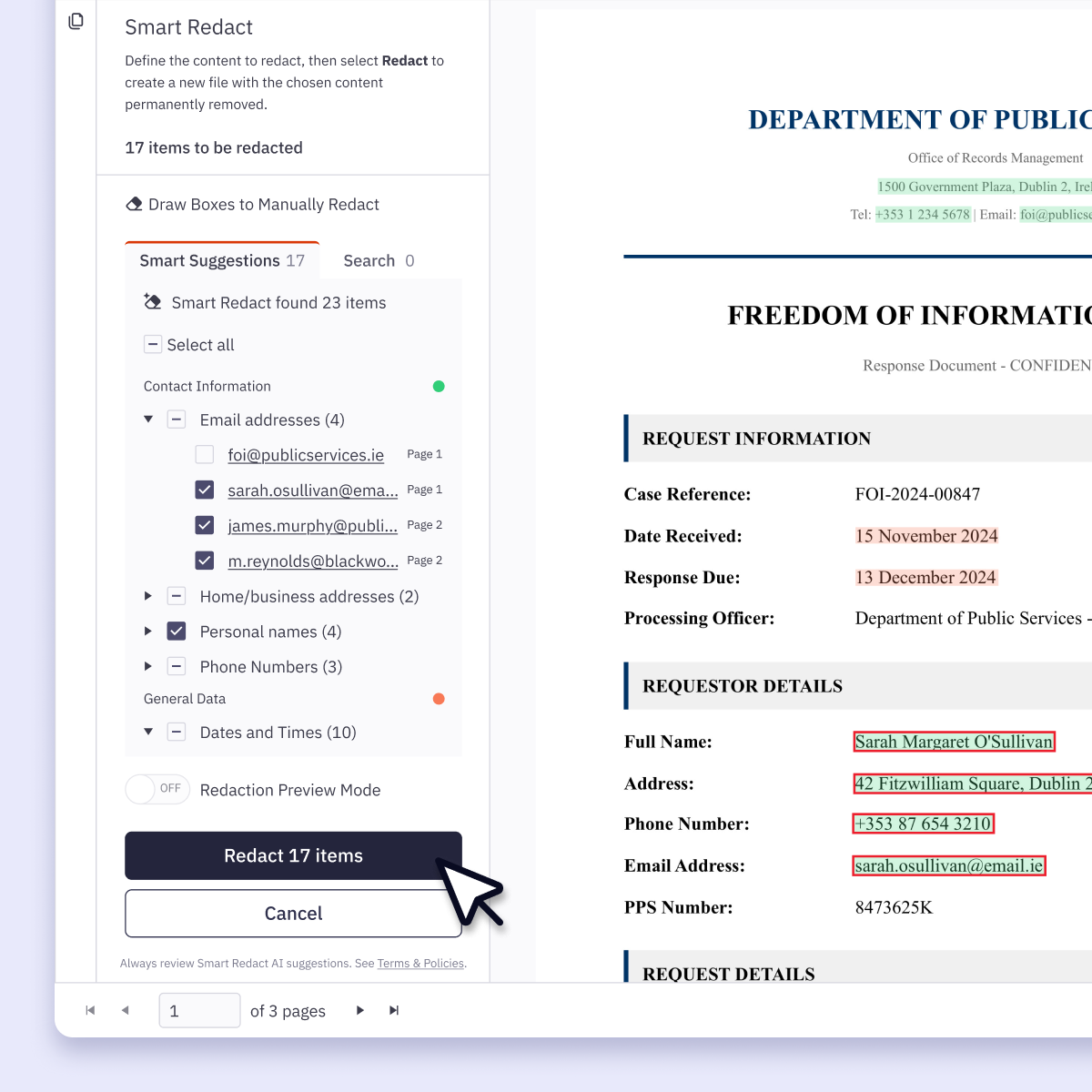Smart Redact: Instant PII Removal | Secure Document Redaction by Nitro