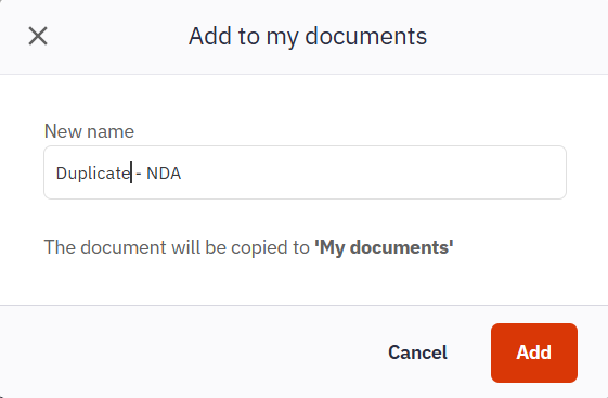 Rename, Duplicate, or Delete a Document