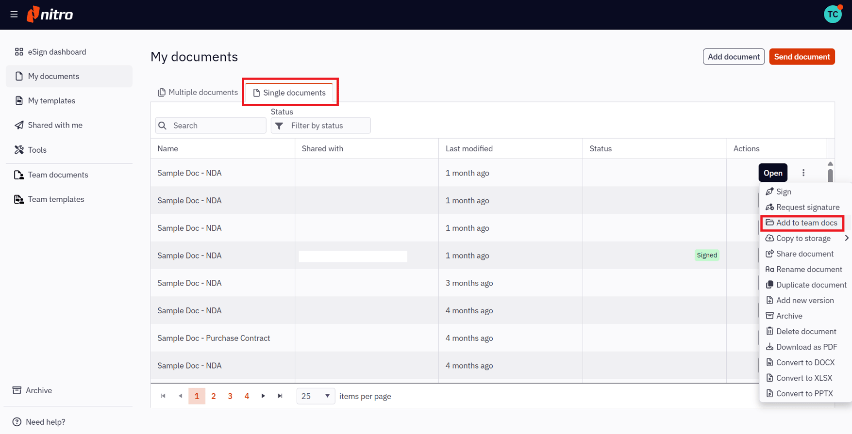 Team Documents & Templates