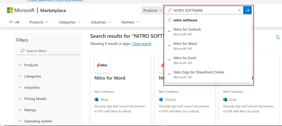 Nitro for Office: Word, Outlook, PowerPoint, and Excel