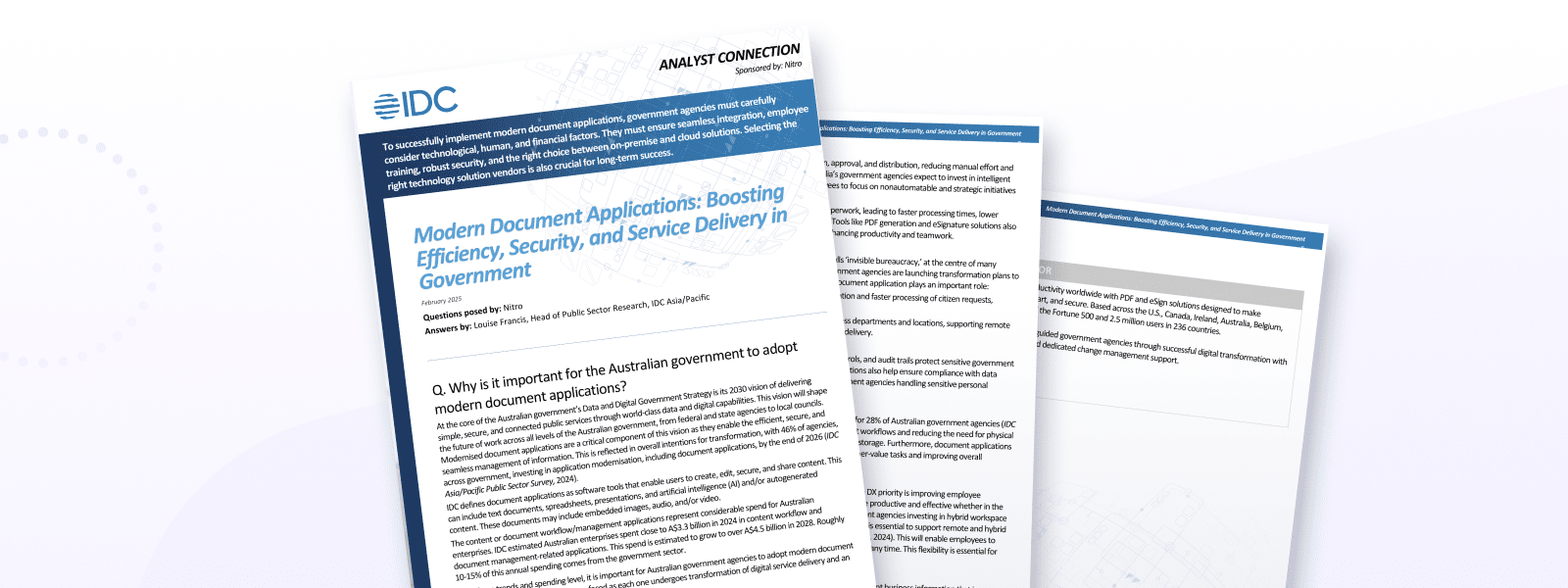 Guide: IDC Analyst Connection: Boosting Efficiency, Security, and ...